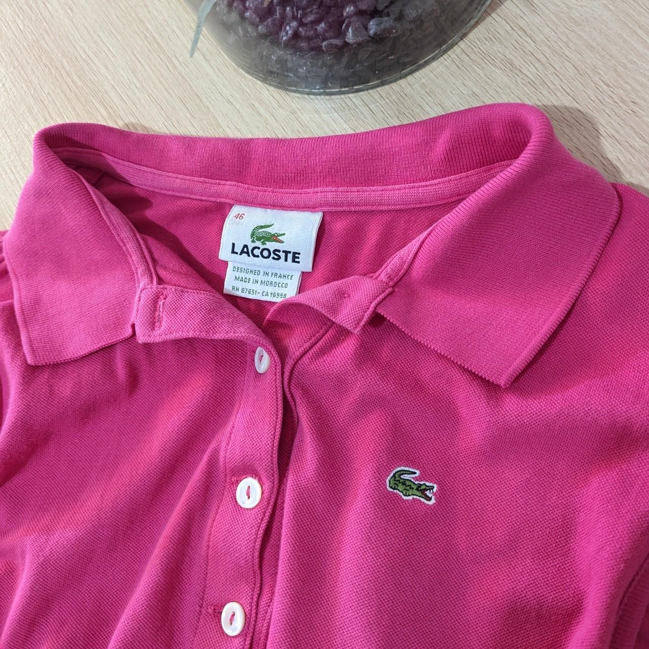 Lacoste Women's Pink Polo-shirts | Depop