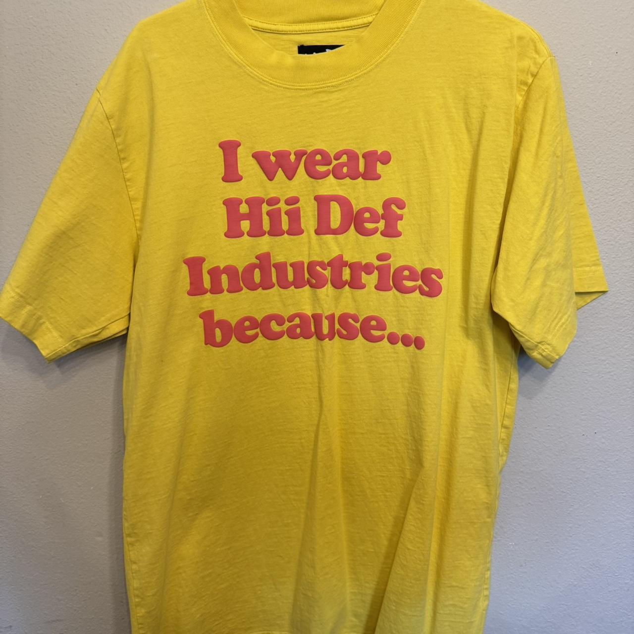 Yellow Hiidef “I wear hiidef industries because…”... | Depop