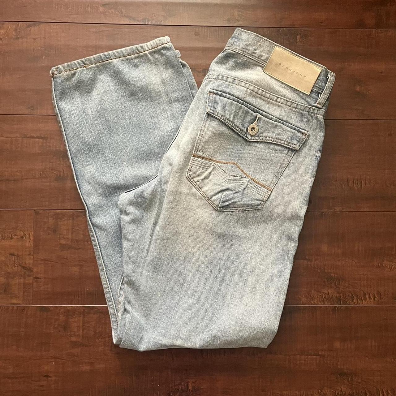 Sean John straight leg jeans Perfect blue faded... - Depop