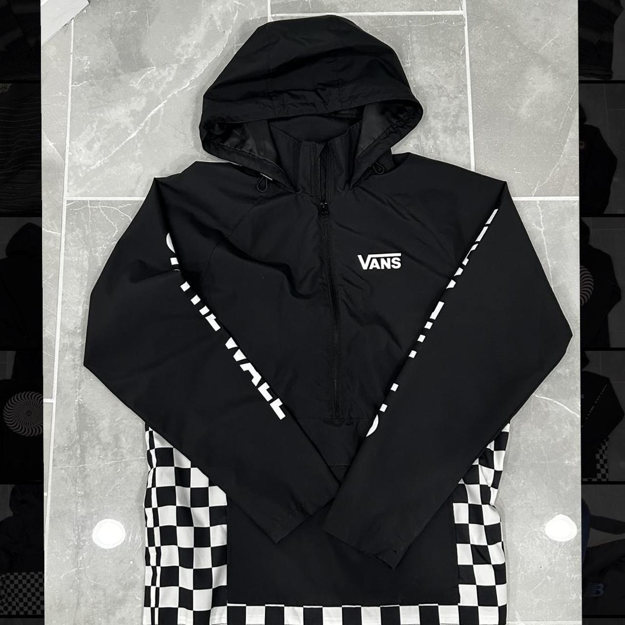 Vans Men's Black and White Jacket | Depop