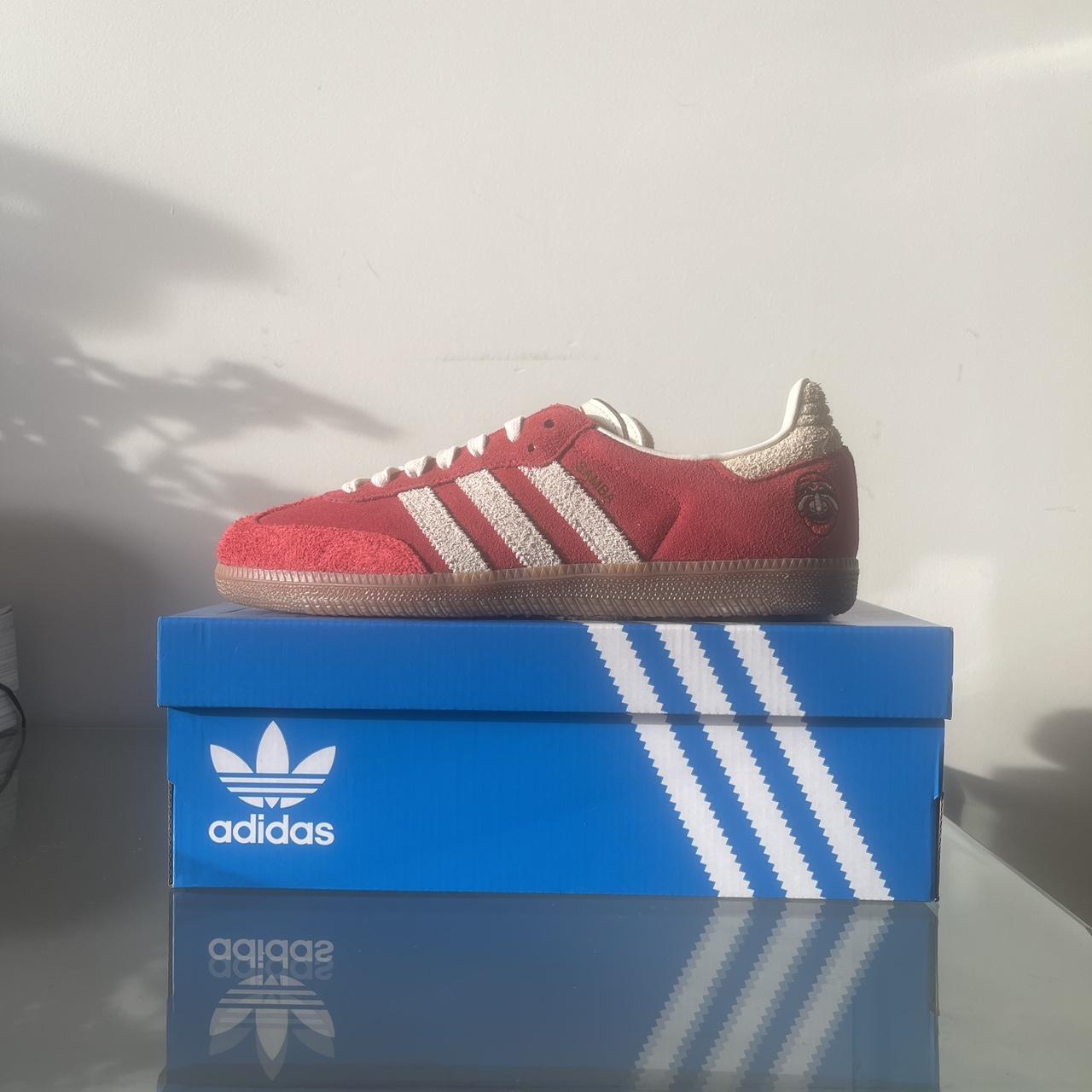 Samba OG TAL Better Scarlet | Off White | Sand... - Depop