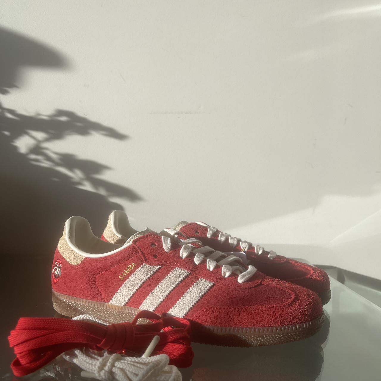 Samba OG TAL Better Scarlet | Off White | Sand... - Depop