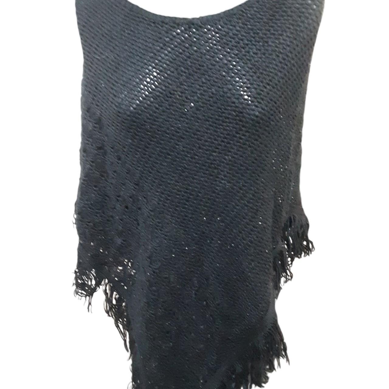 SIMPLY BASICS 1980 true vintage crochet knit poncho... - Depop