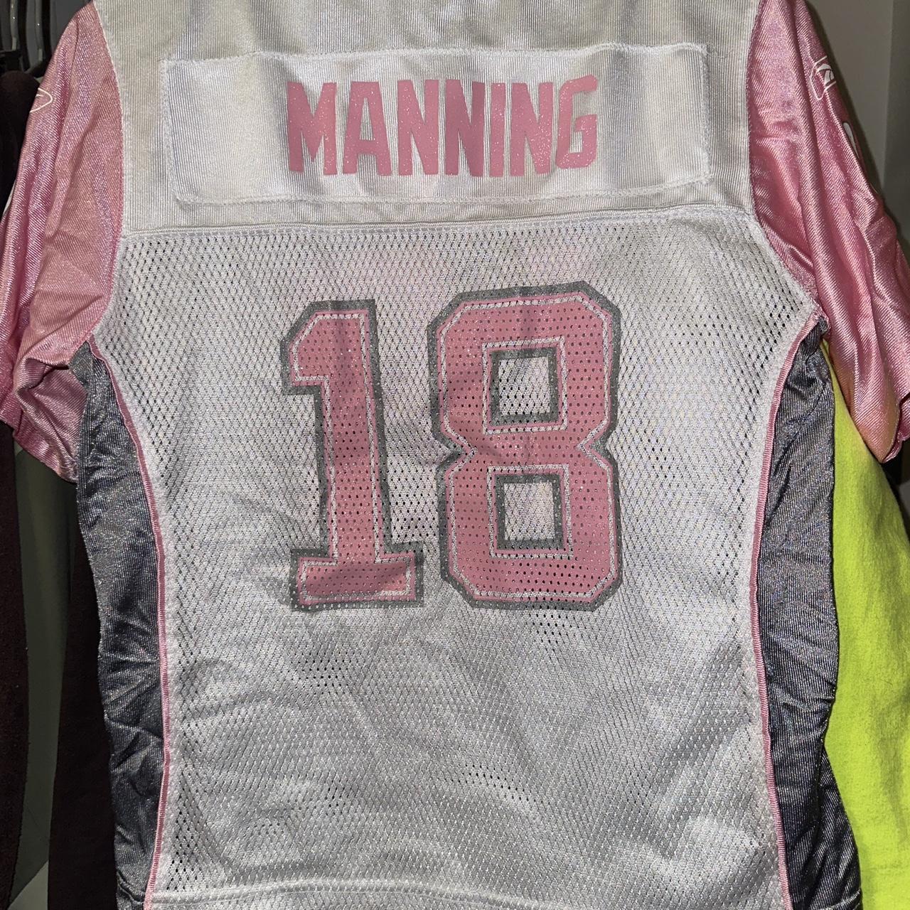 cute girls M pink NFL Manning Jersey! KIDS SIZE... - Depop