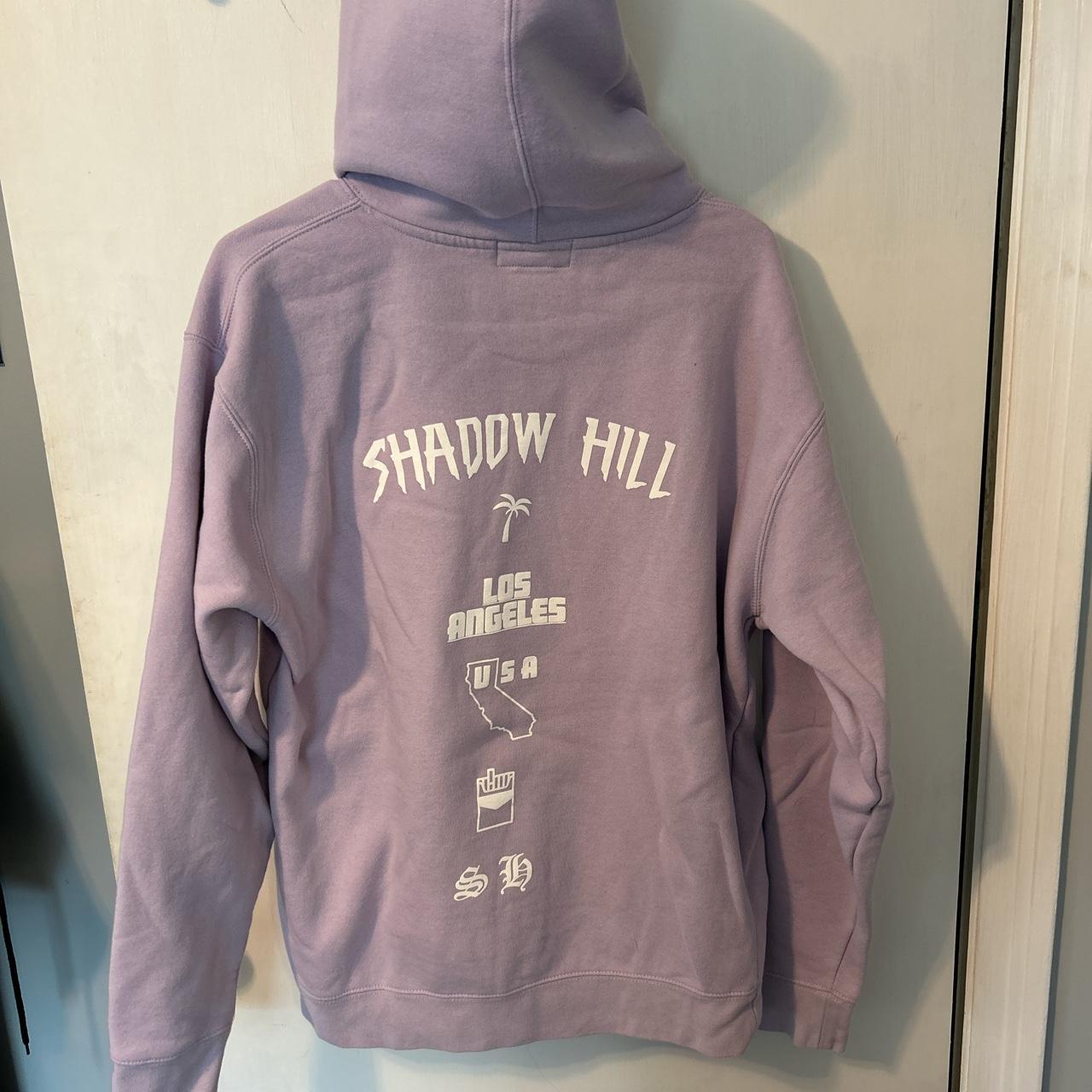 Shadow Hill purple hoodie size: medium small stain... - Depop