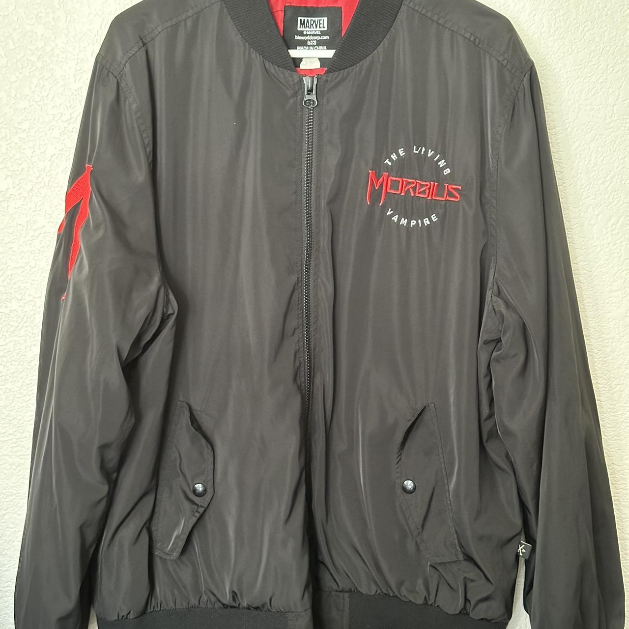 Marvel Morbius Bomber Jacket Size XL Only worn once - Depop