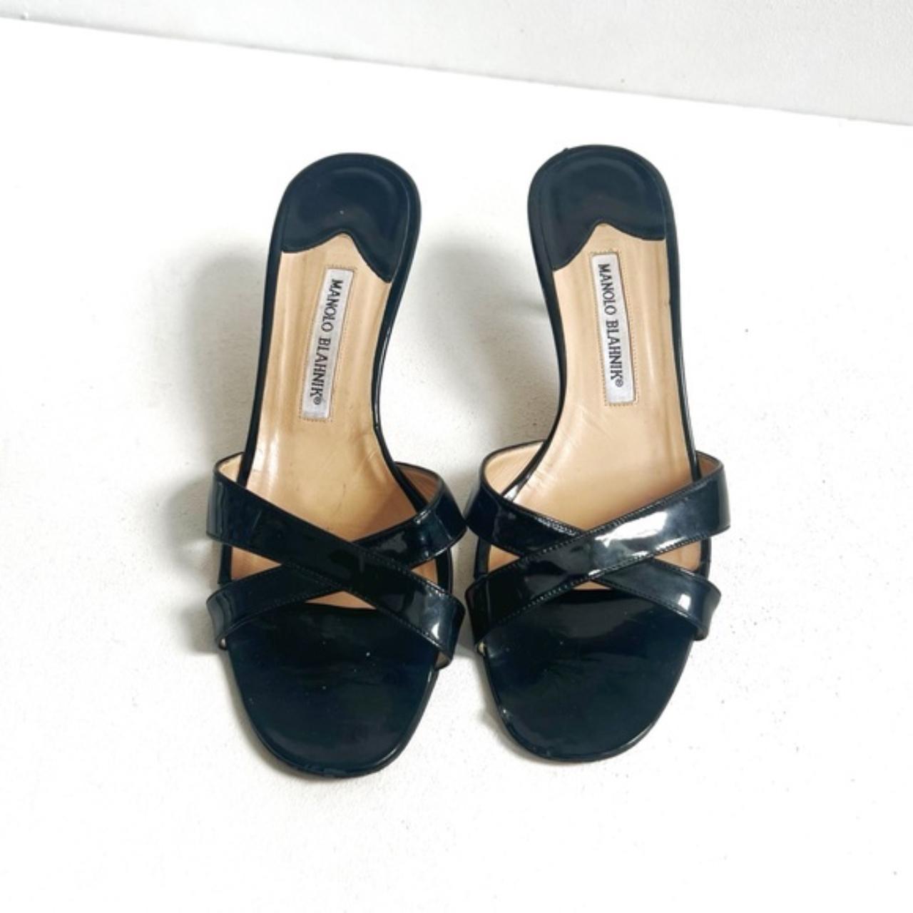 Manolo Blahnik | Callamu Mules low heeled shoes... - Depop