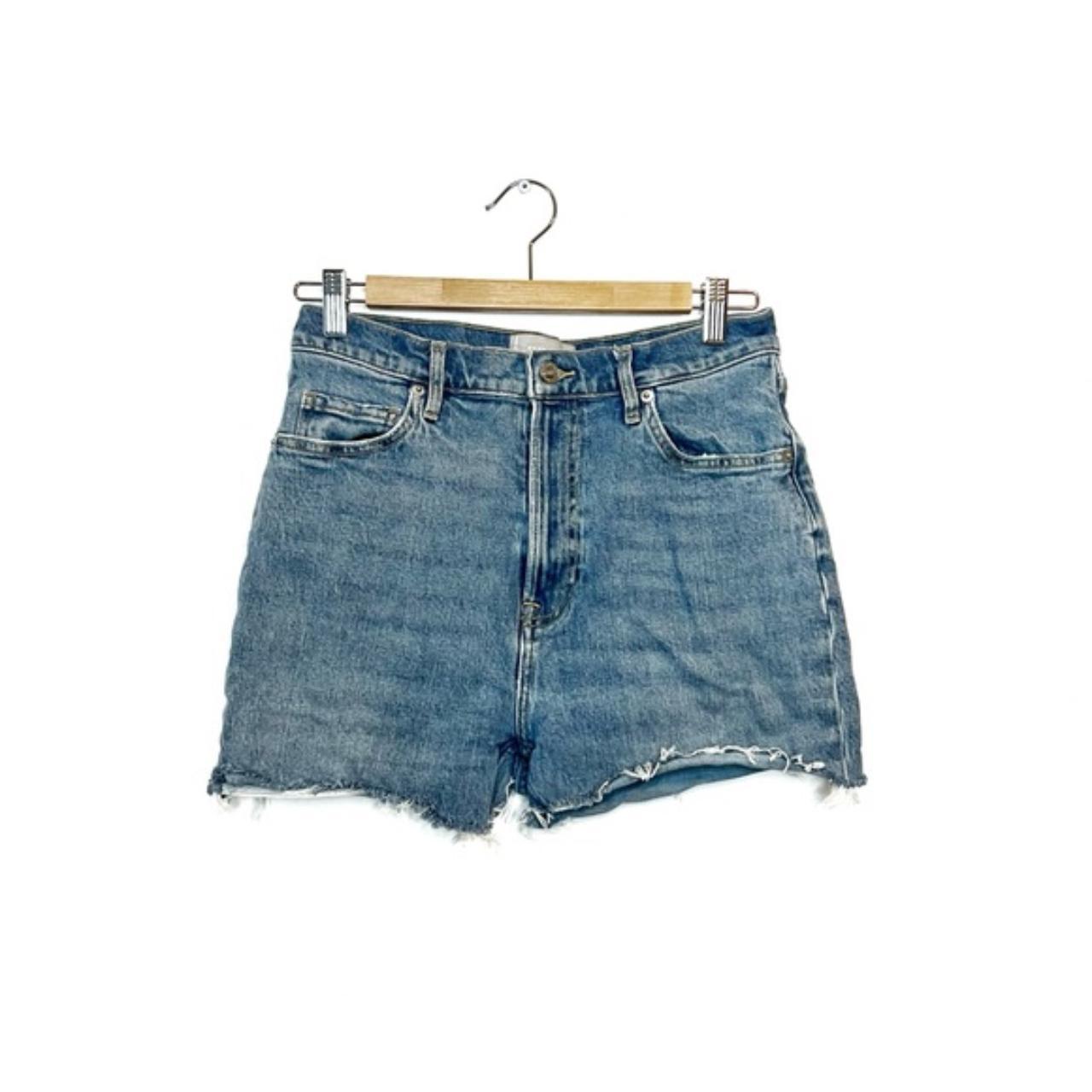 Everlane | The Cheeky Denim Shorts High rise blue... | Depop