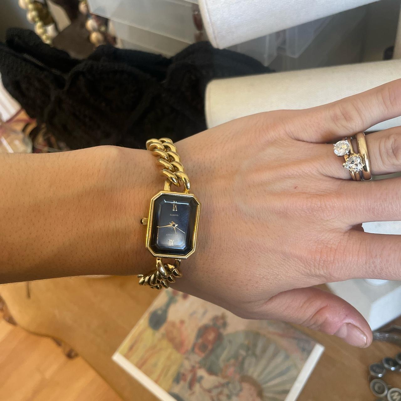 J. Laurent gold chain link watch Beautiful and in... - Depop