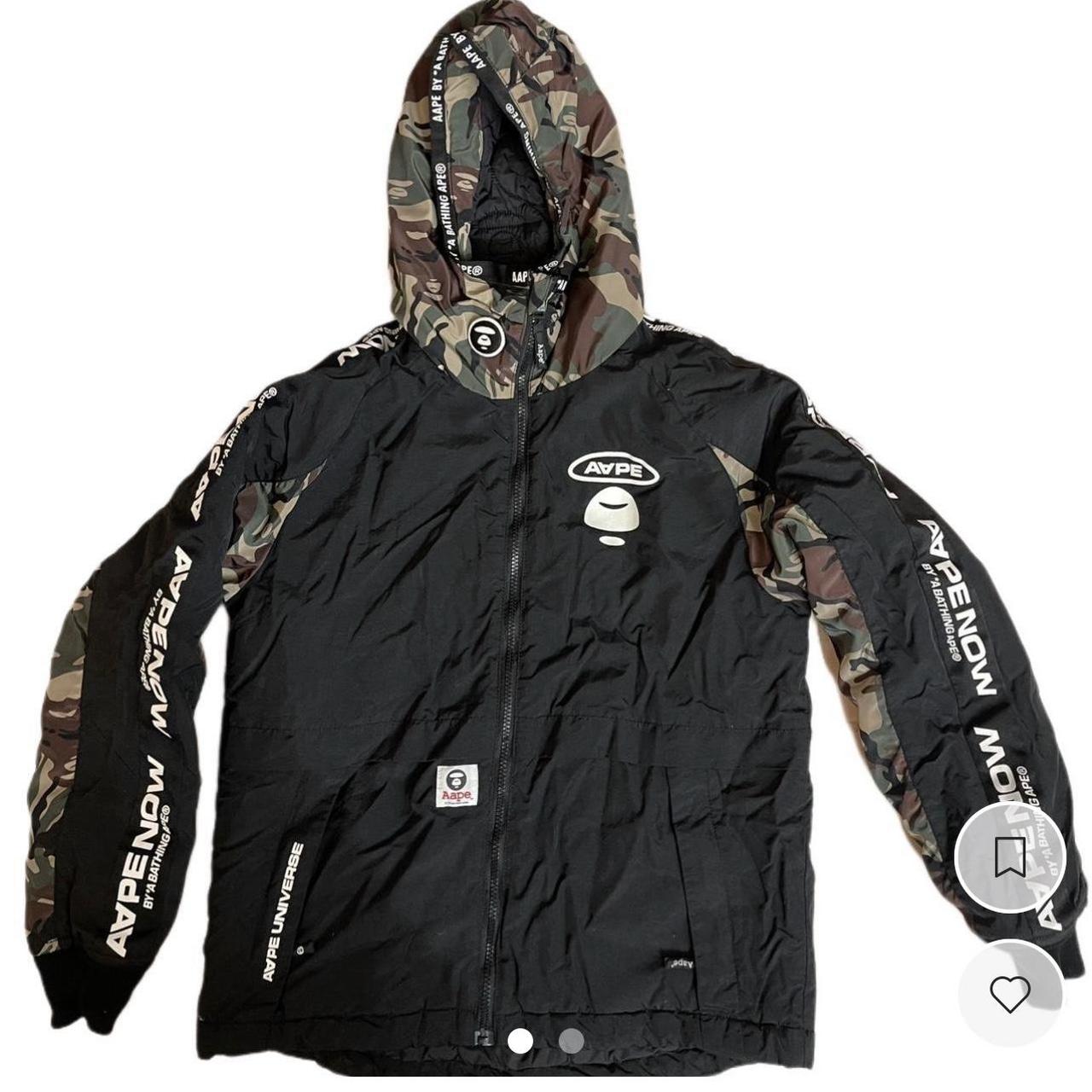 Aape camo puffer bomber perfect for winter Size small - Depop