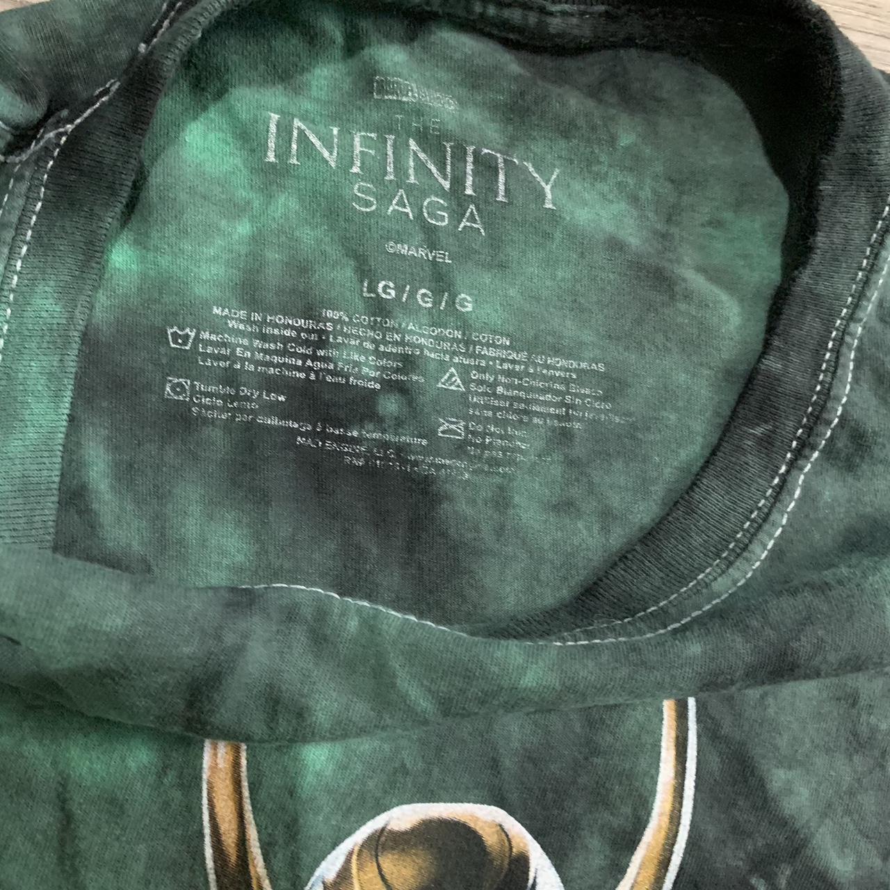 Marvel Infinity Saga Loki Green Acid Wash Tie Dye... - Depop