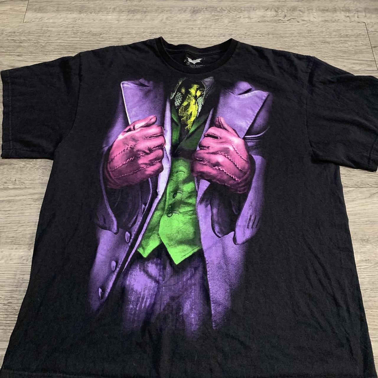 2013 The Dark Knight Dc Comics Joker Tee... - Depop