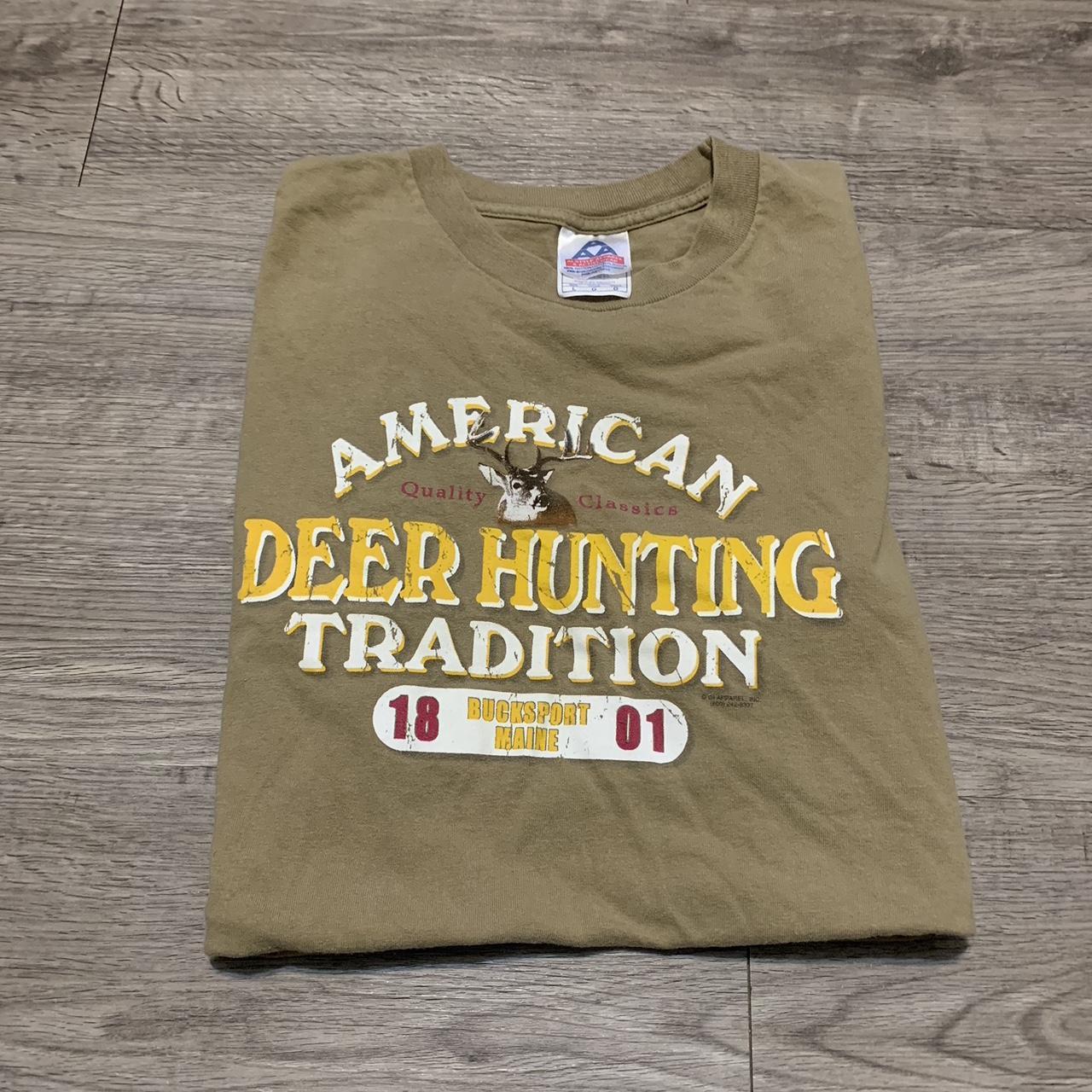 Vintage American Tradition Deer Hunting Tee Shirt... - Depop