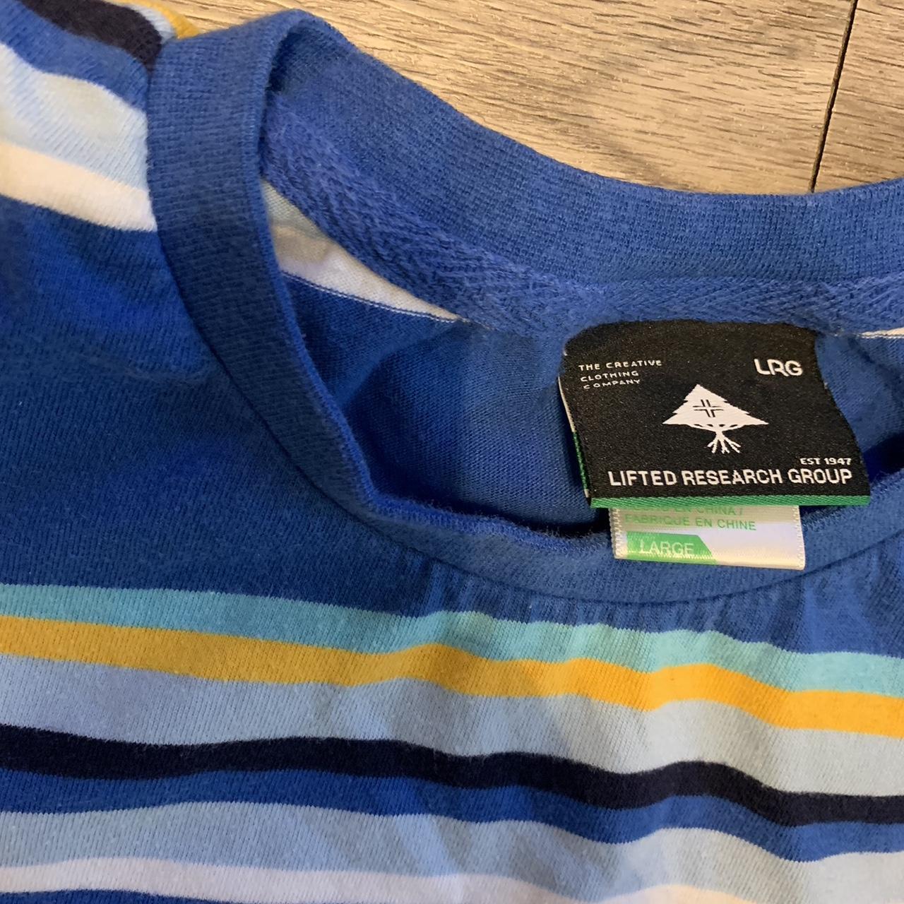 Vintage Y2K Lifted Research Group Stripped LRG Tee... - Depop