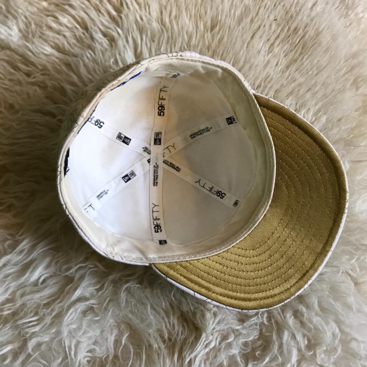 DC Shoes Men's White and Gold Hat | Depop