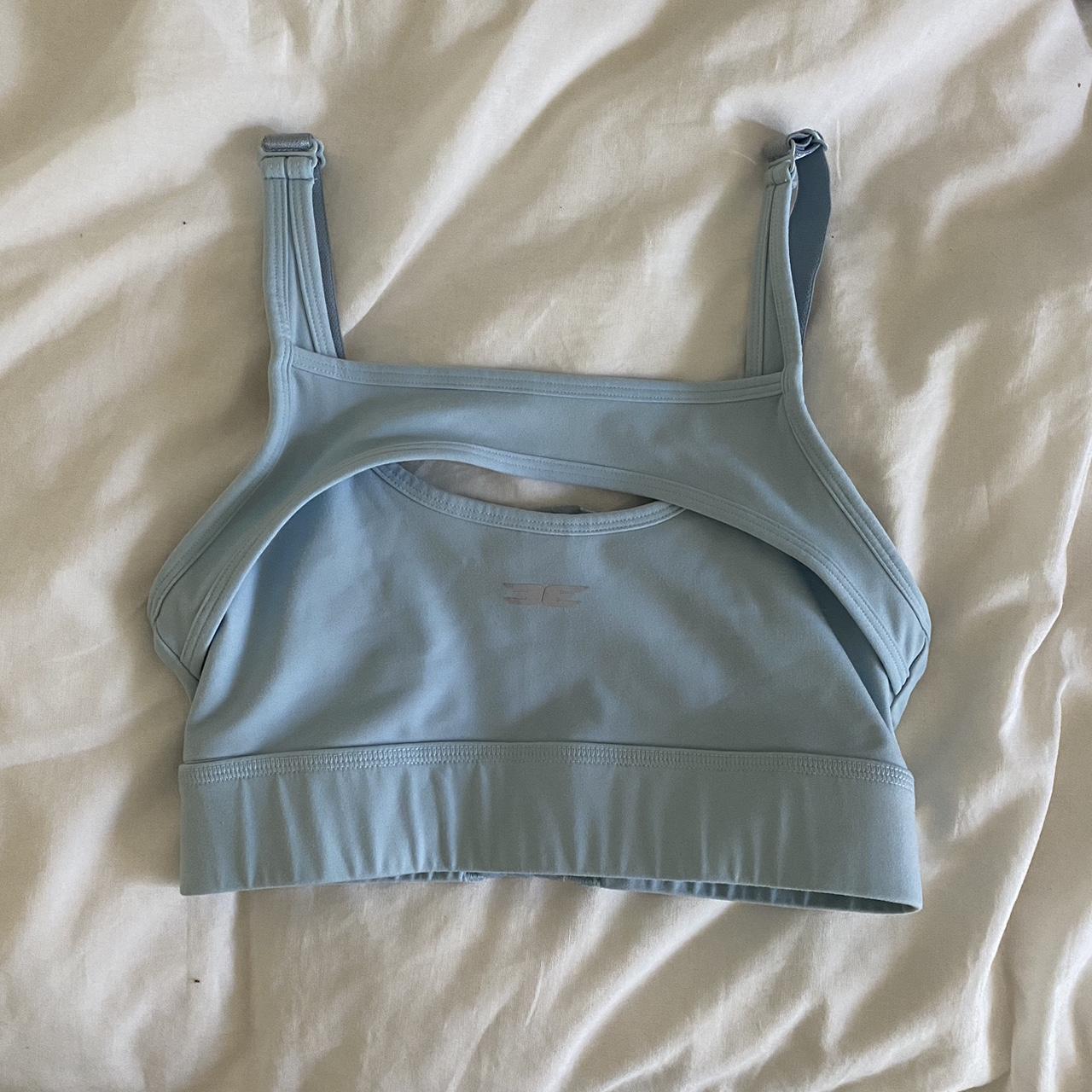 elite eleven aura support bra in powder blue pastel... - Depop