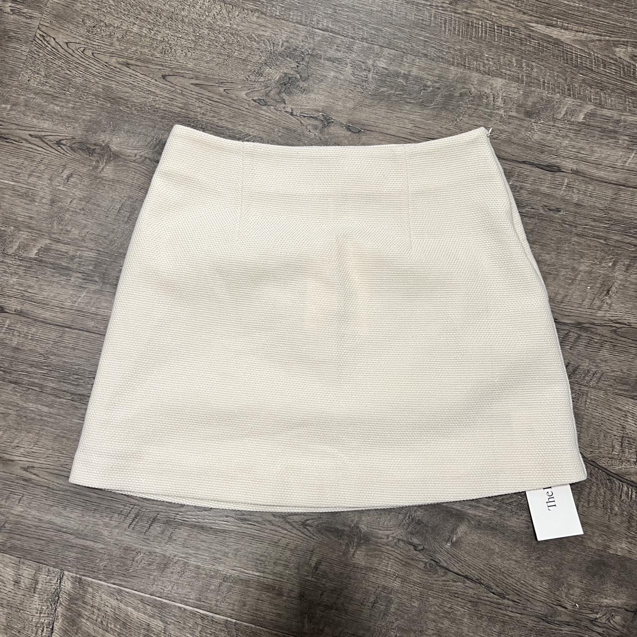 Djerf Avenue Occasion Skirt in the color Cream. Only... - Depop