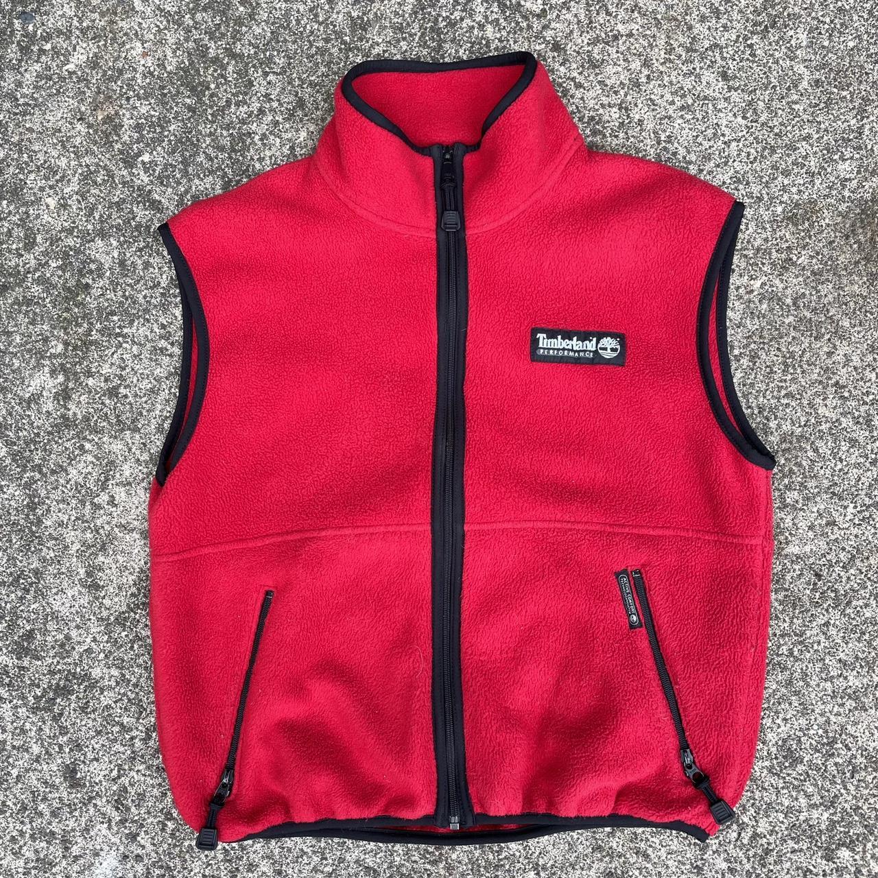 Vintage Fleece Timberland Vest Cozy Size Small... - Depop