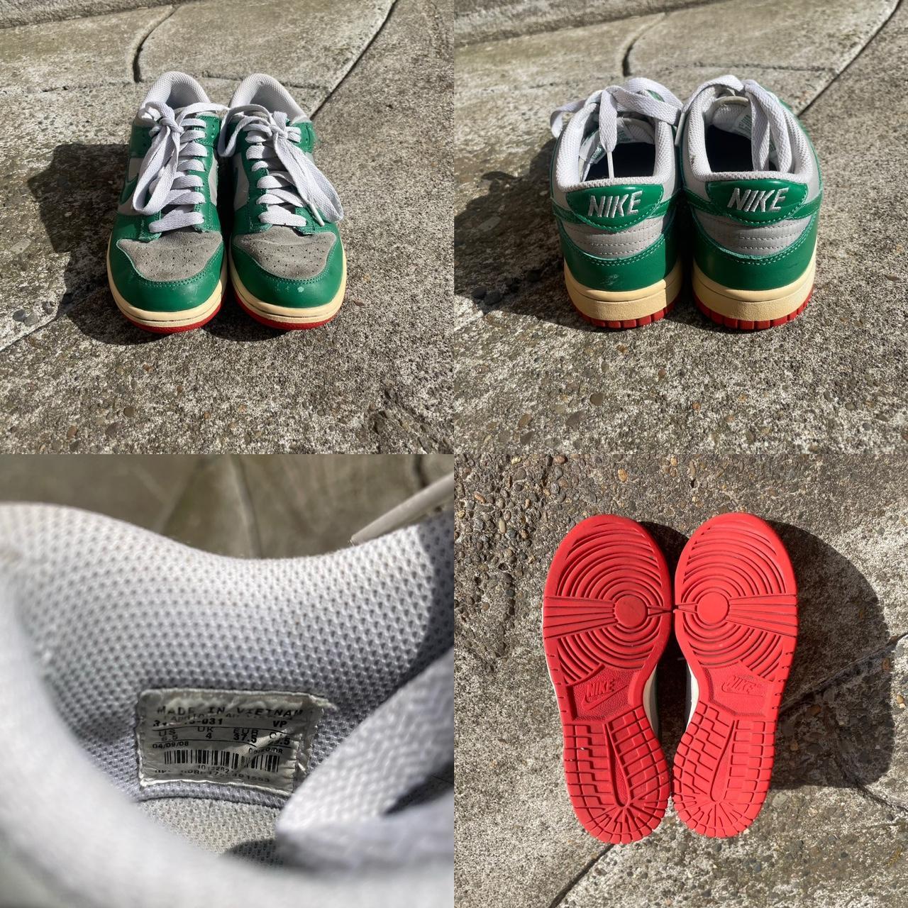 Nike Women's Green and Grey Trainers | Depop