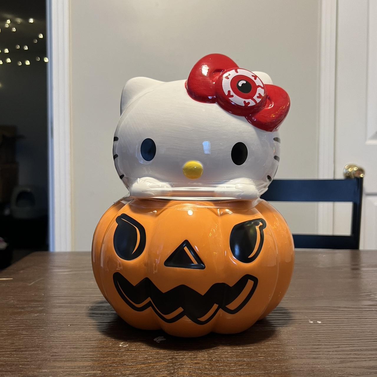hello kitty halloween pumpkin cookie jar #sanrio... - Depop