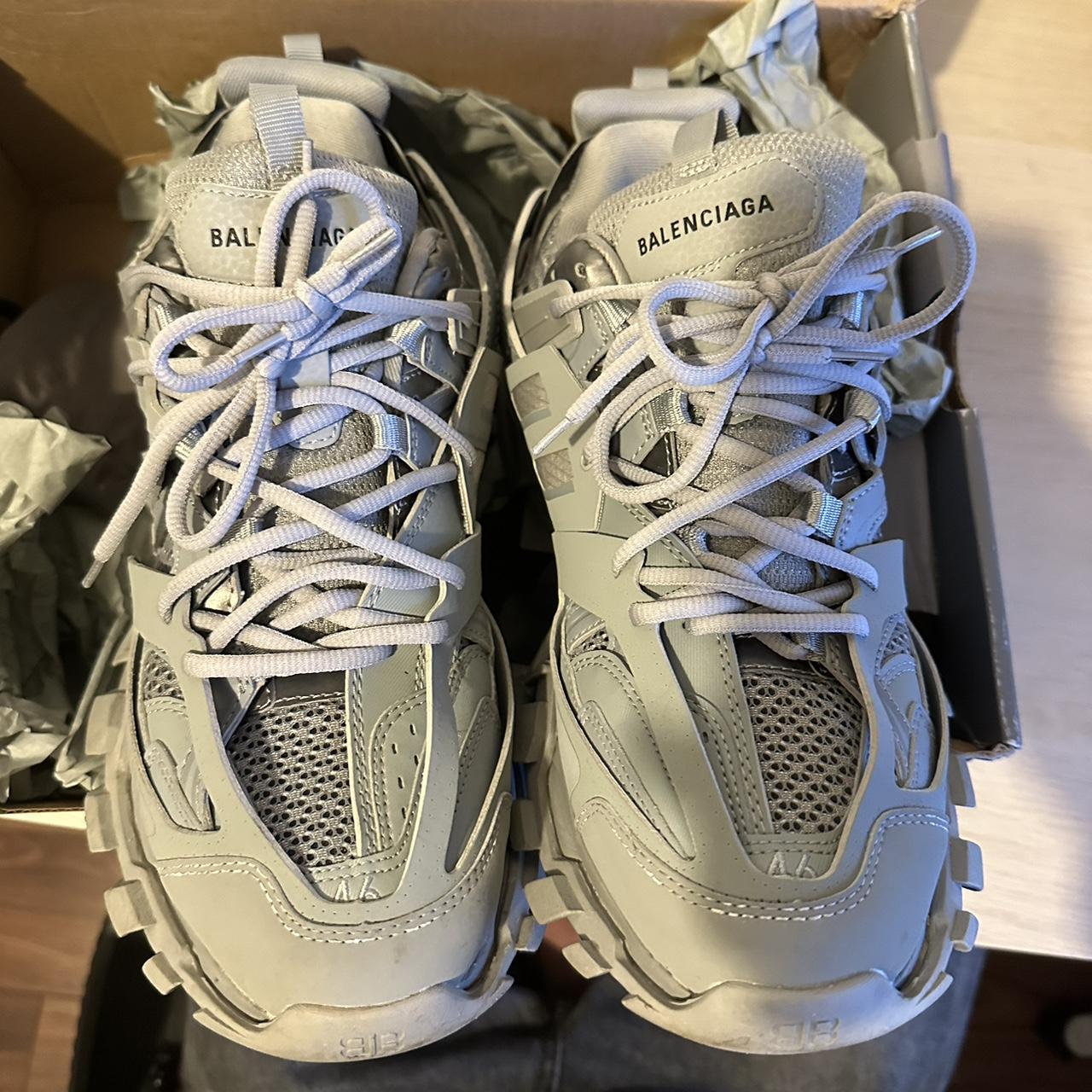 Balenciaga Track runners V2 Grey UK 12 EU 46 shoes... - Depop