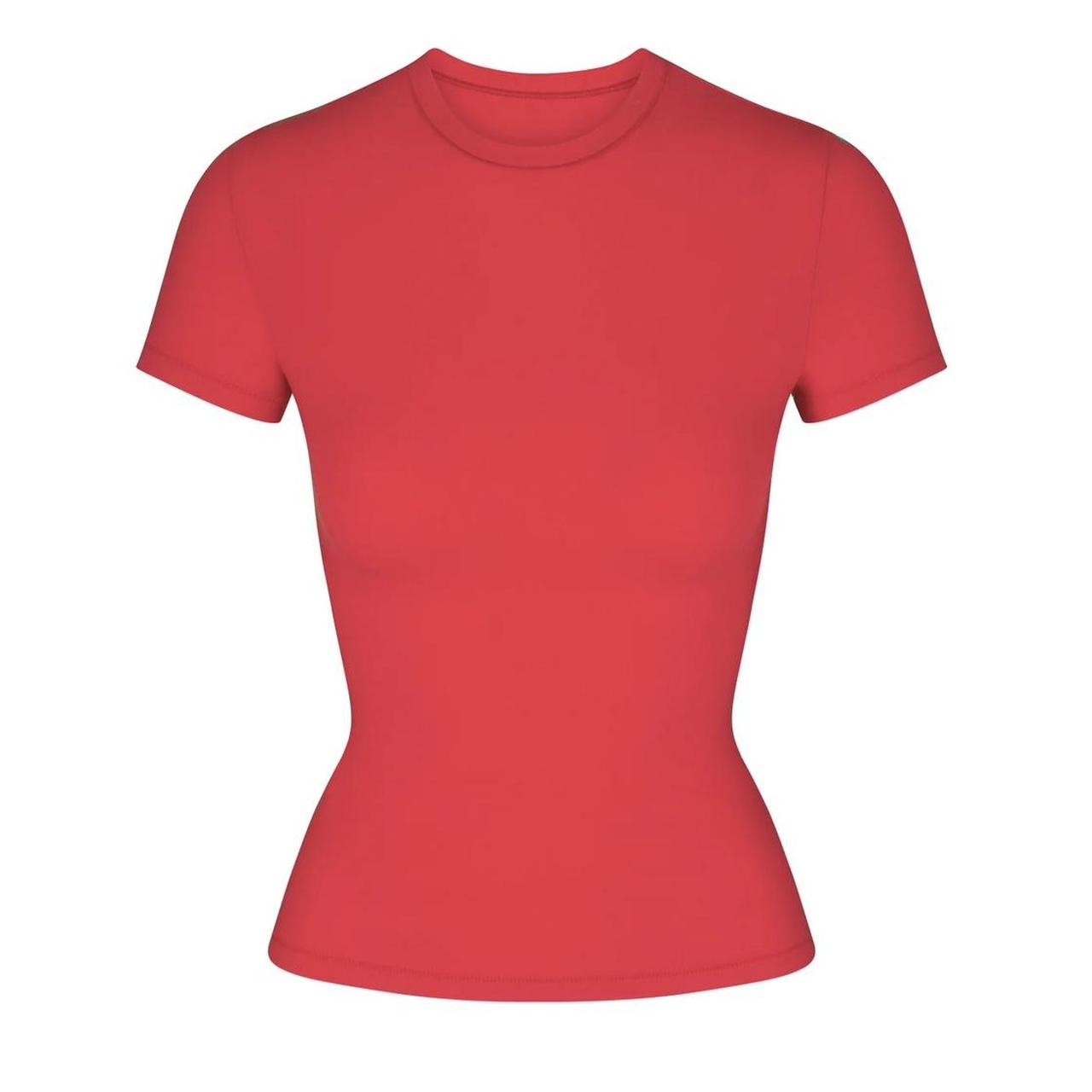 Red basic top - A Tiktok shop d00p - Depop