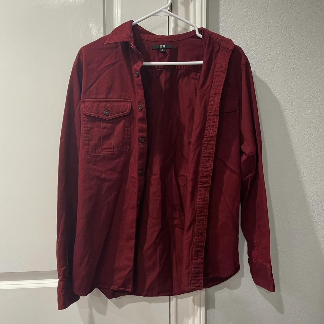 UNIQLO Men's Red Top | Depop