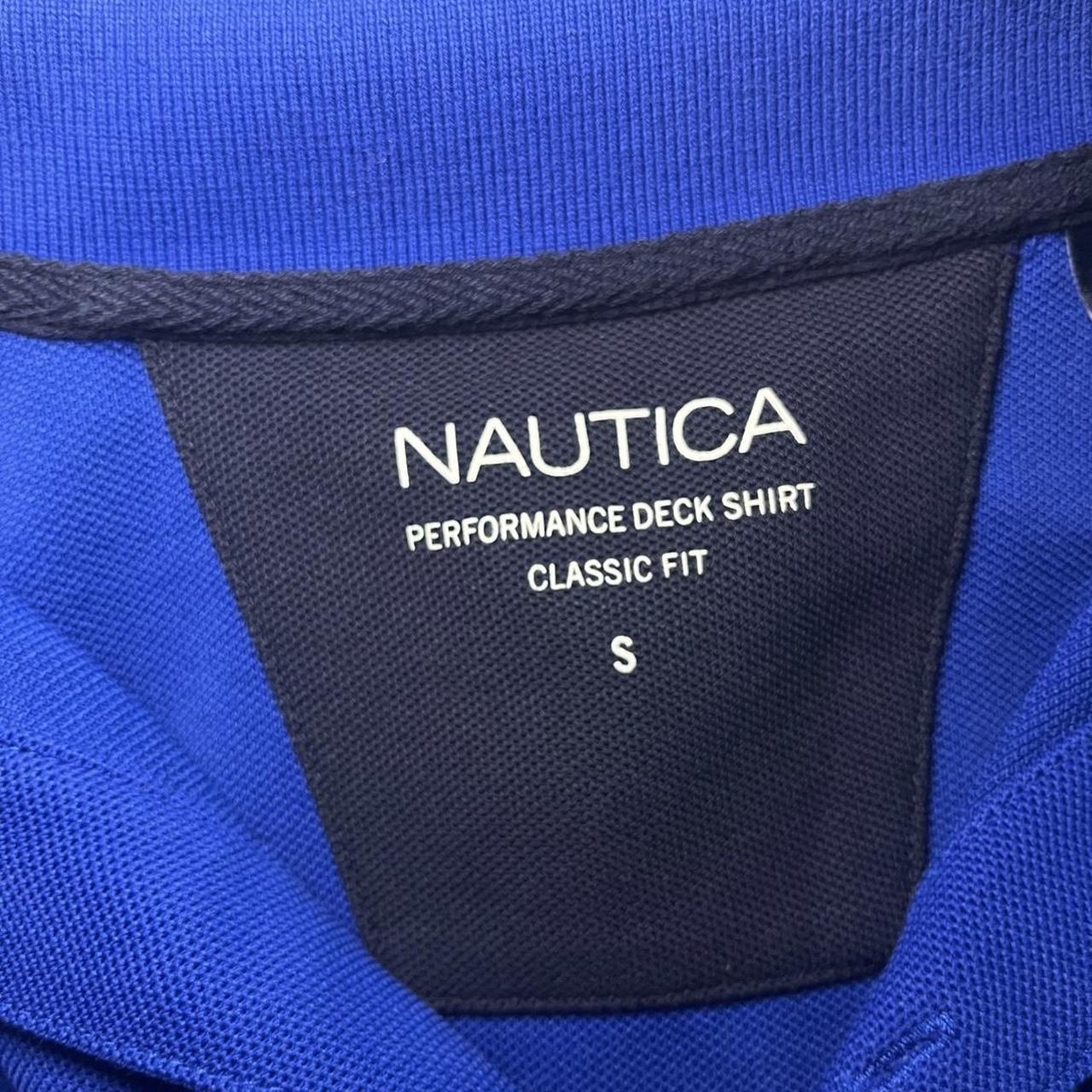Blue Nautica Polo Shirt Blue Nautica polo shirt in... - Depop