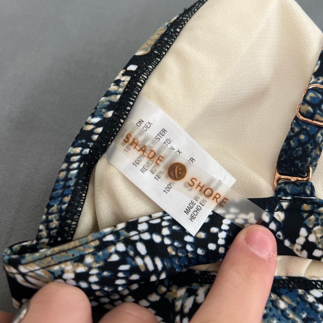 Shade and shore snake skin bathing suit Size small... - Depop