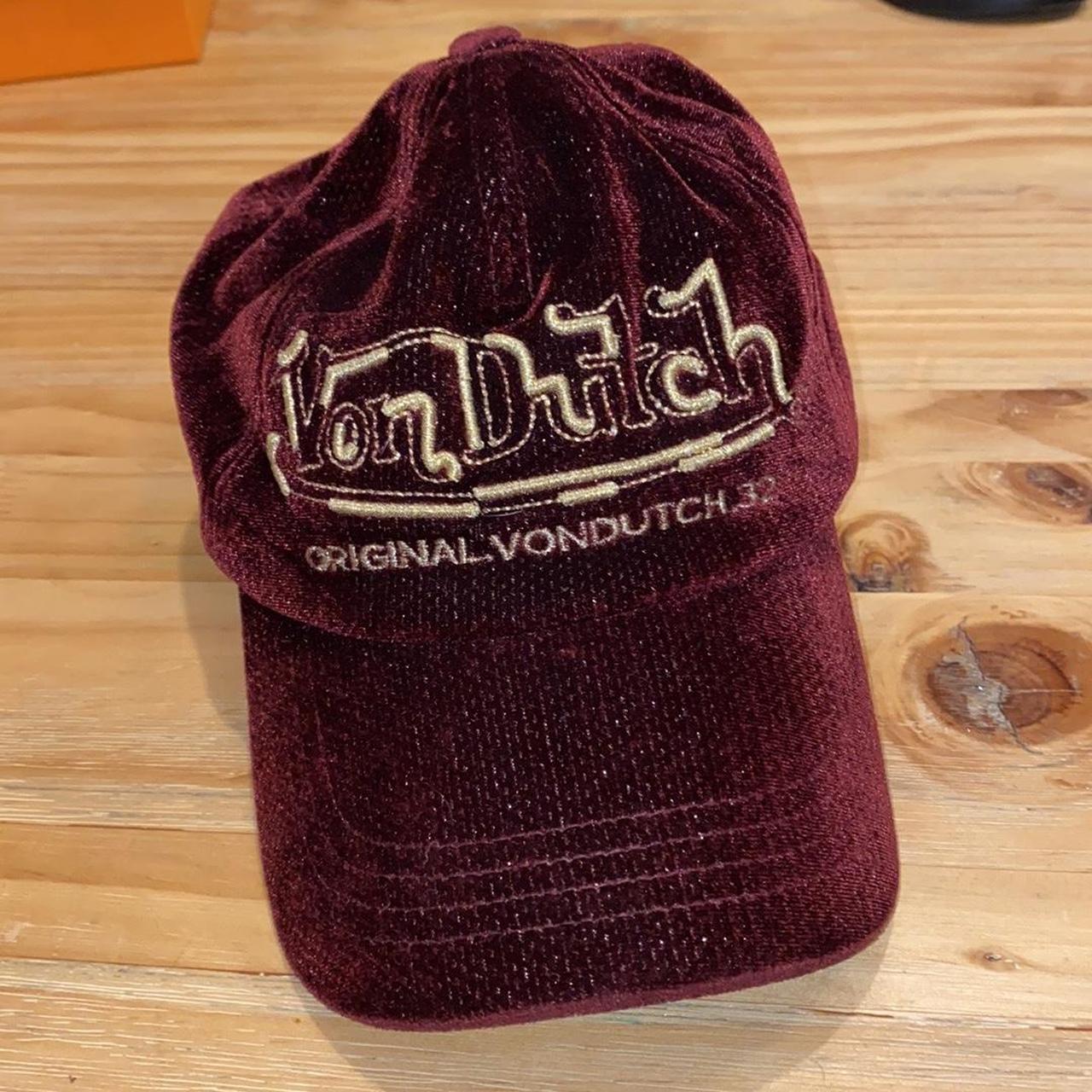Velveteen Von Dutch hat in perfect condition. - Depop