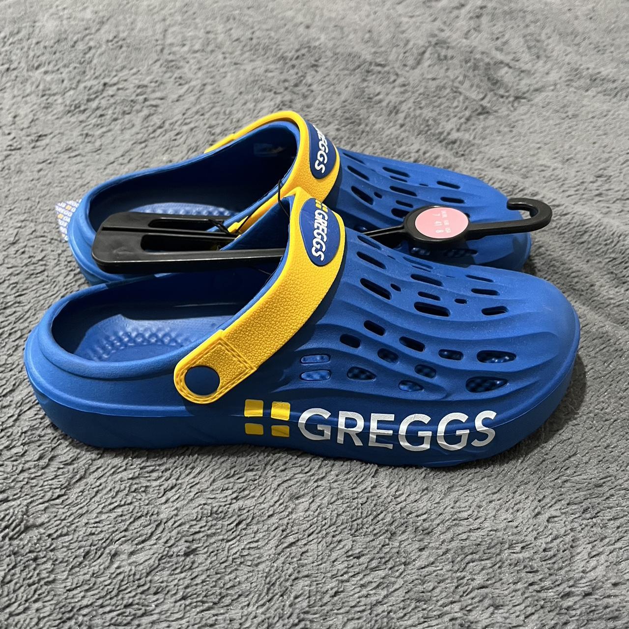 GREGGS X PRIMARK Crocs Size 7 - Depop