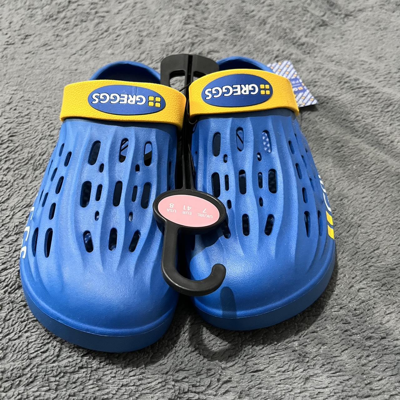 GREGGS X PRIMARK Crocs Size 7 - Depop