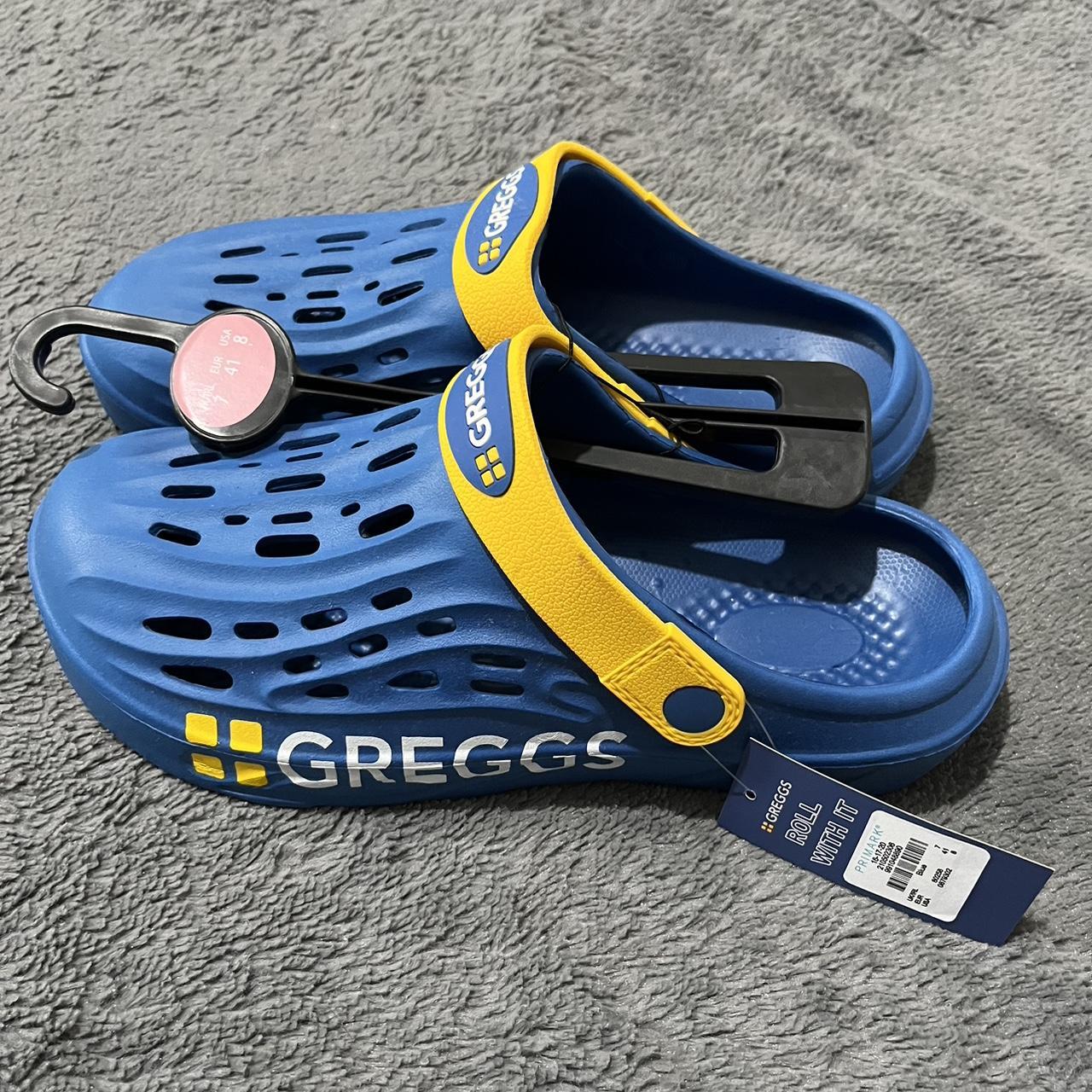 GREGGS X PRIMARK Crocs Size 7 - Depop