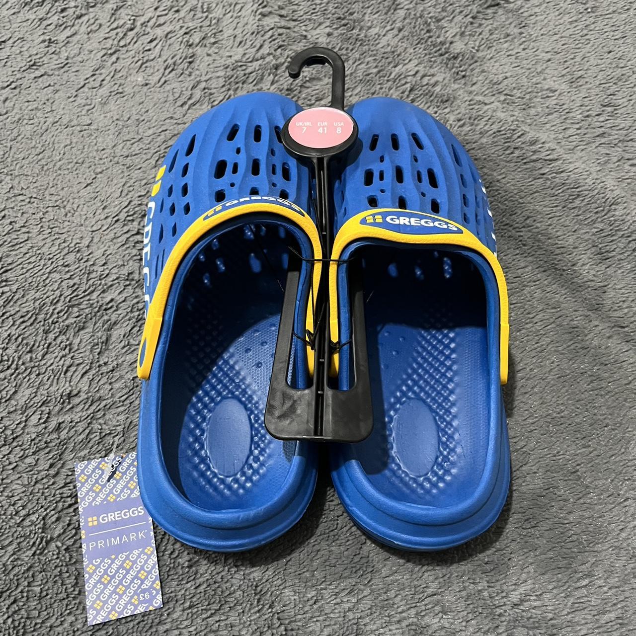 GREGGS X PRIMARK Crocs Size 7 - Depop