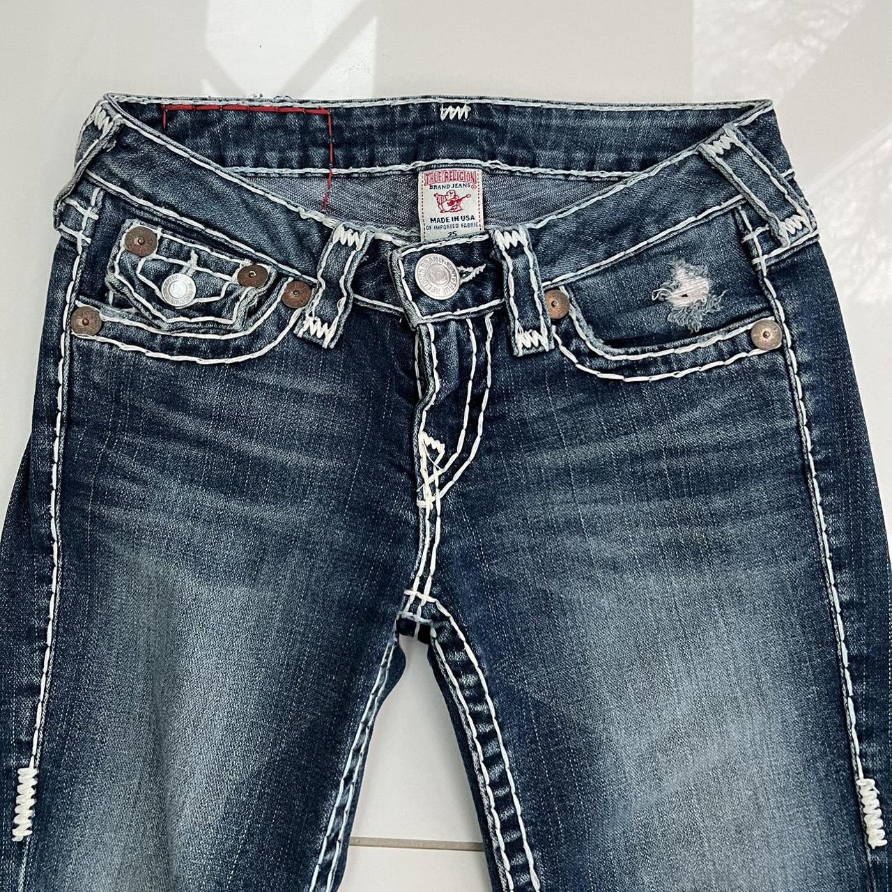 Genuine True Religion Billy Super T with white... - Depop