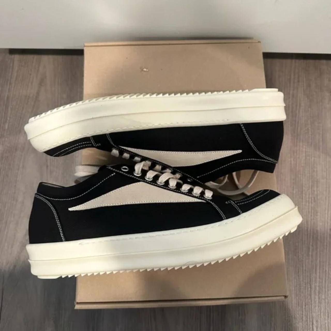 Rick owens drkshdw vintage low Vans black Milk... - Depop