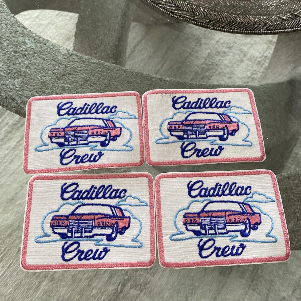 4 Cadillac crew iron on patches Size medium - Depop