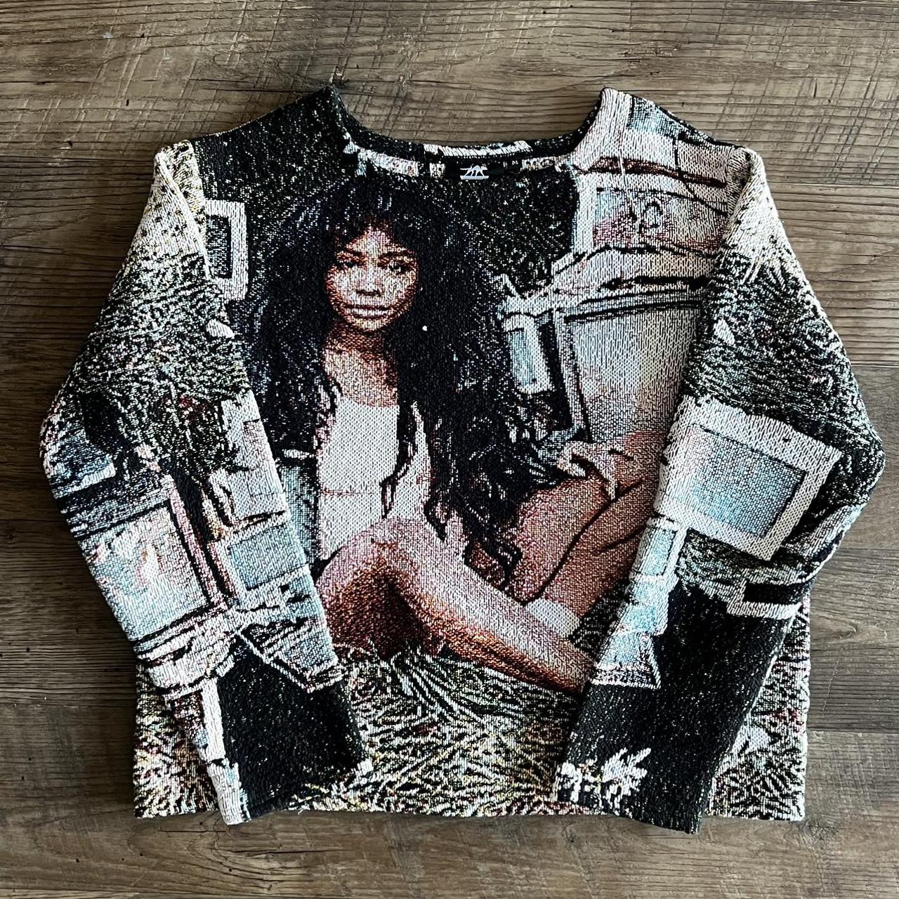 SZA CTRL Tapestry Sweater - Depop