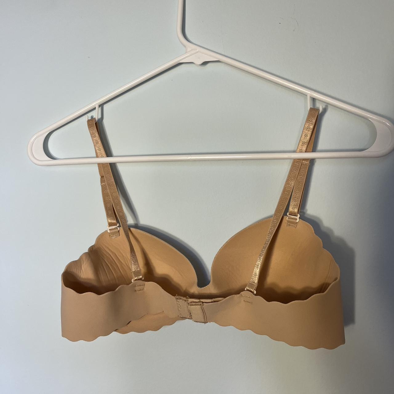 Body Secret Tan Bra 75A? Adjustable straps and... - Depop