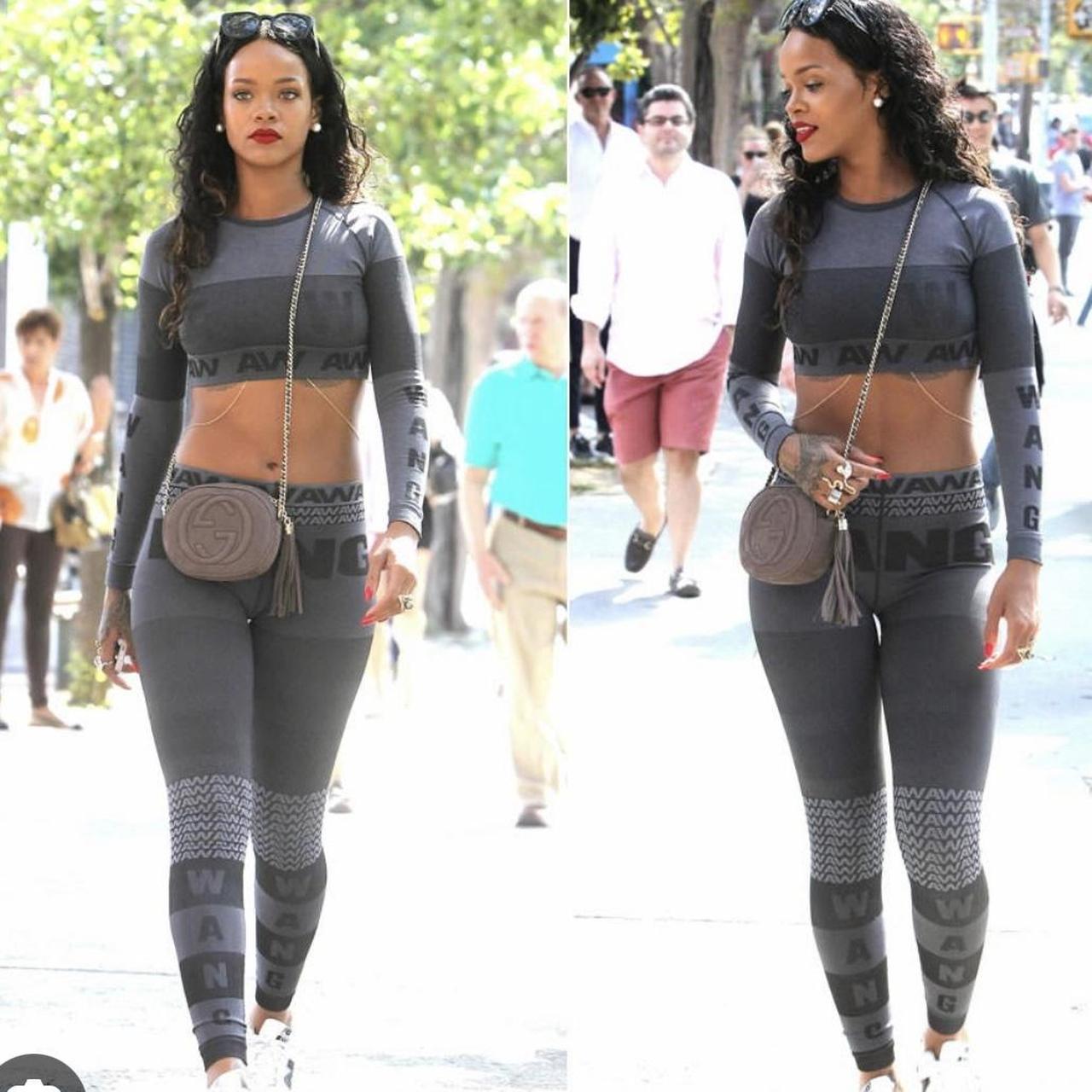 Alexander Wang Women's Grey Bodysuit | Depop