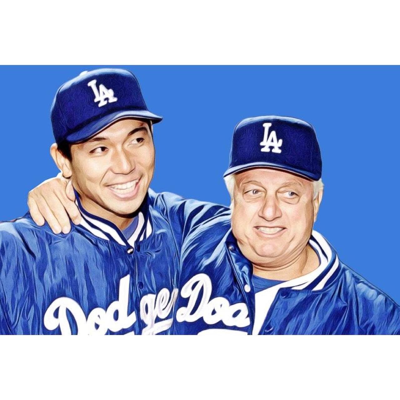 Los Angeles Dodgers 80s 1988 World Series STARTER... - Depop