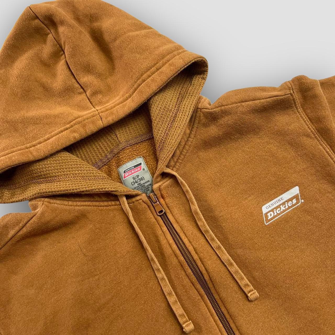 Vintage Dickies Zip Up Hoodie In Brown🔥 Vintage Depop