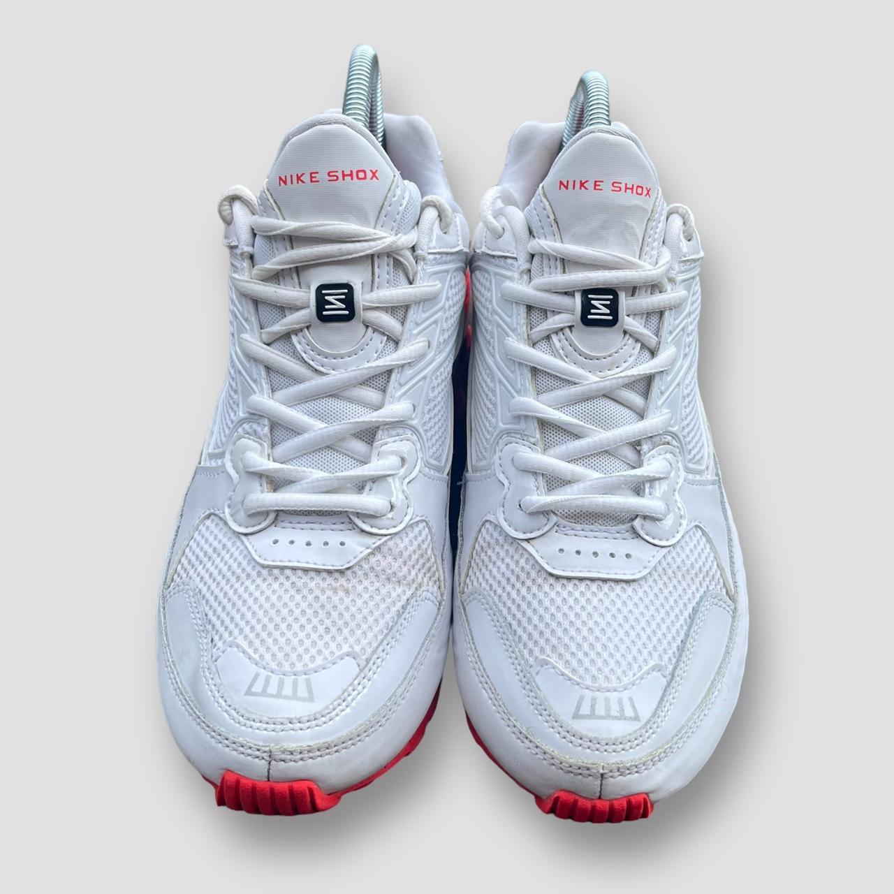 Vintage Nike Shox Trainers White/Red UK SIZE 5.5... - Depop