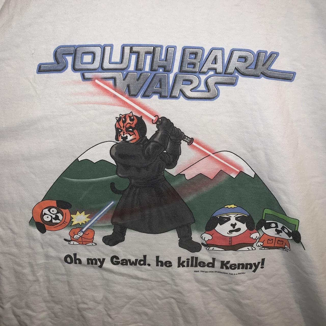 Vintage 1999’ Big Dogs “South Bark Wars” Graphic... - Depop