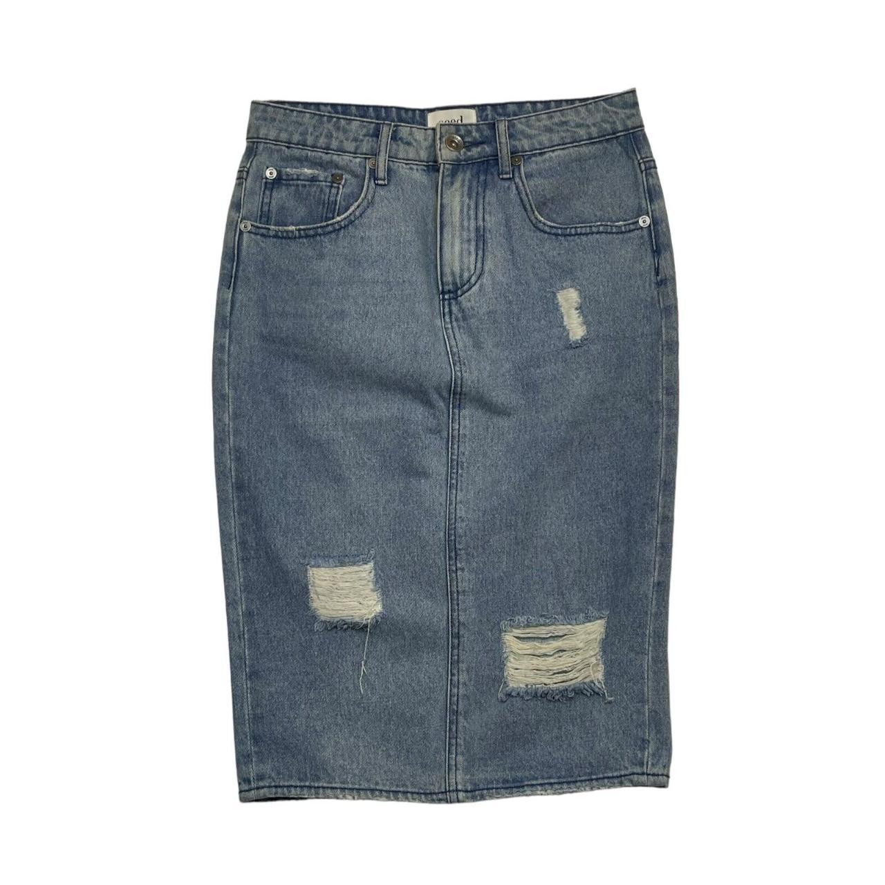Seed Womens Skirt Size 6 Denim Jean C0006 Depop