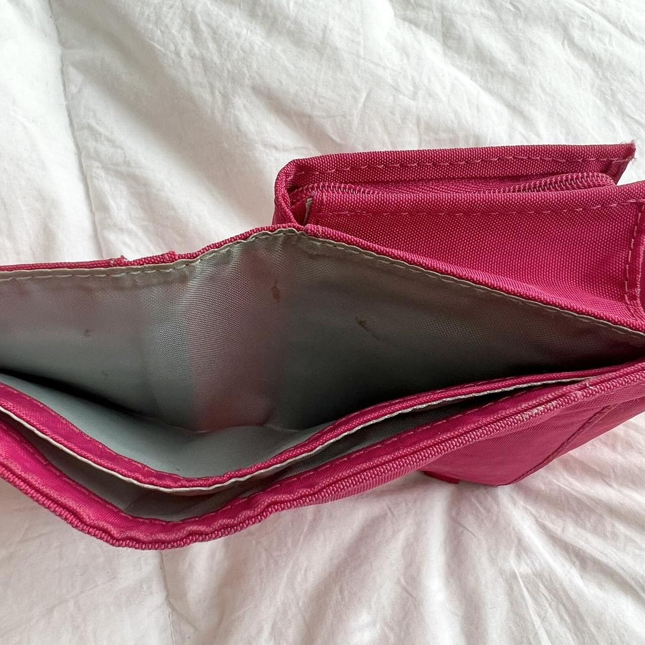 Kipling Trifold Hot Pink Wallet - Tiny stain on... - Depop