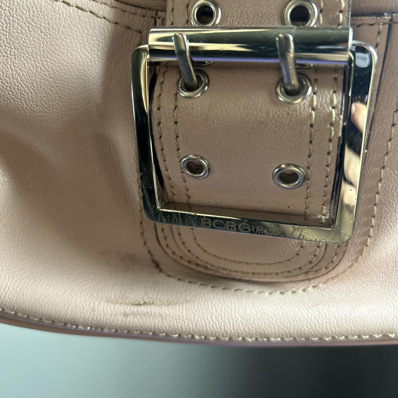 BCBGeneration Women's Pink and Silver Bag | Depop