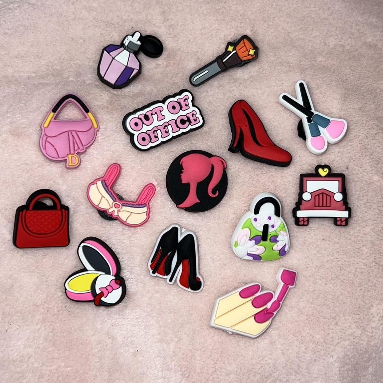 Barbie Makeup Girly Girl Croc Charms ♡ Not Croc... - Depop