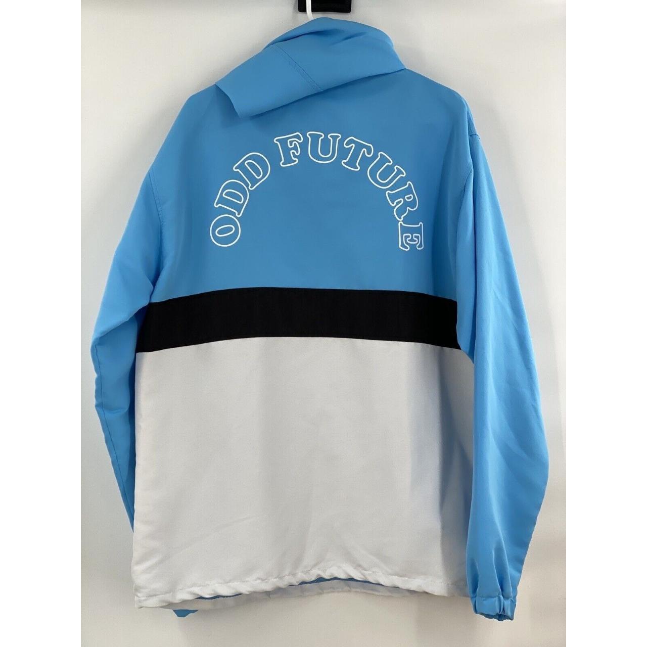 Odd Future Men's Blue and White Jacket | Depop