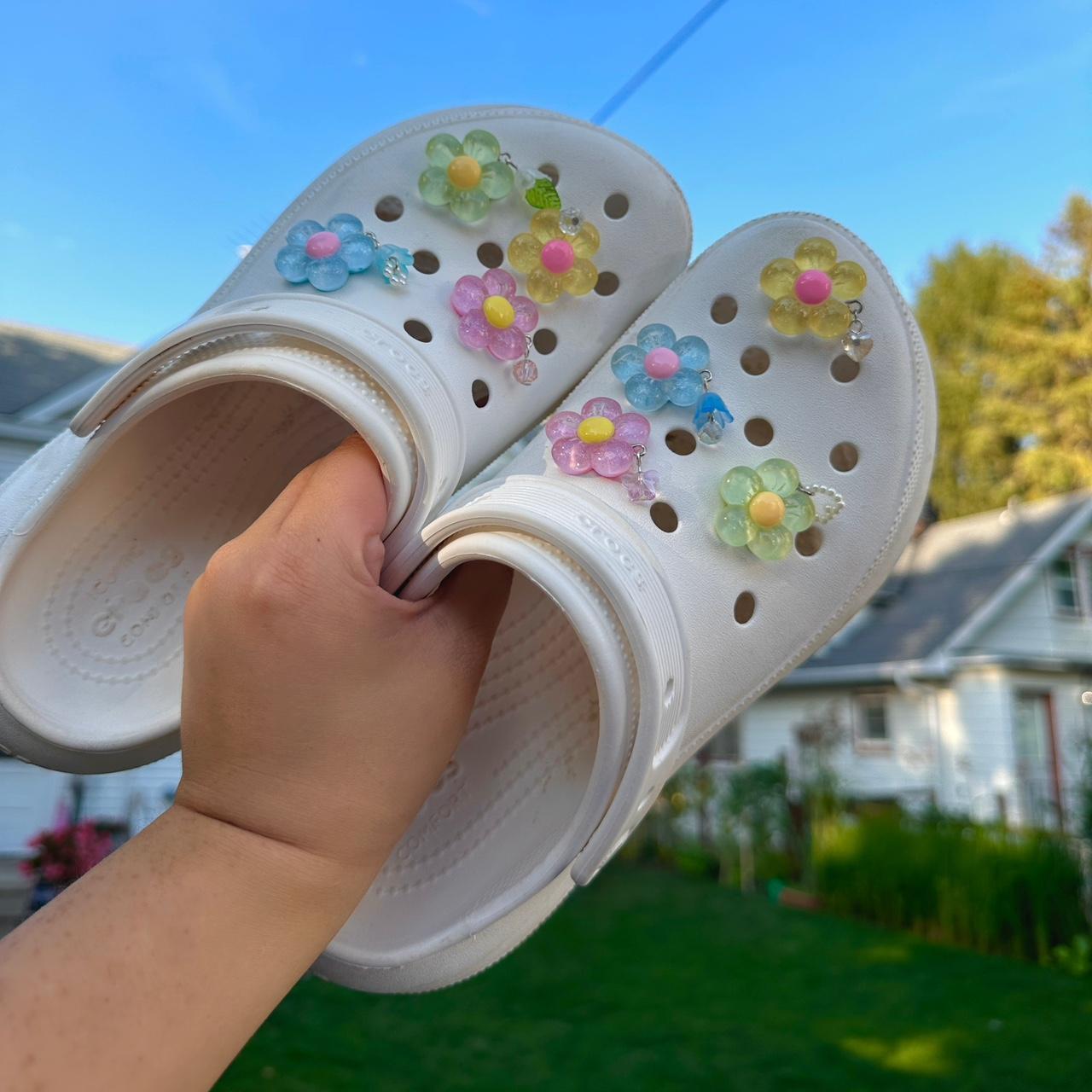 ૮ • ﻌ - ა Flower Croc Charms ૮ • ﻌ - ა each croc... - Depop